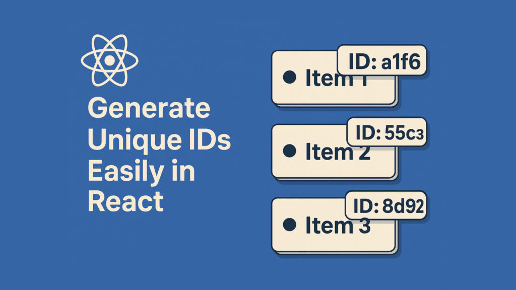 How to Generate Unique IDs in React Easily - Republic of Developers